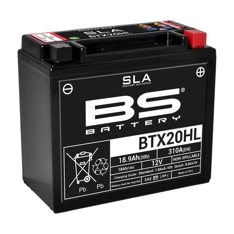 Batterie BS SLA sans entretien activé usine haute performance BTX20HL SSV CAN AM MAVERICK X3 900 ...
